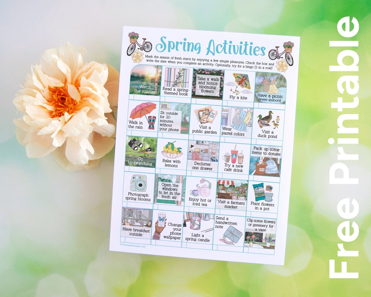 Free Spring Activity Page – Greengate Images