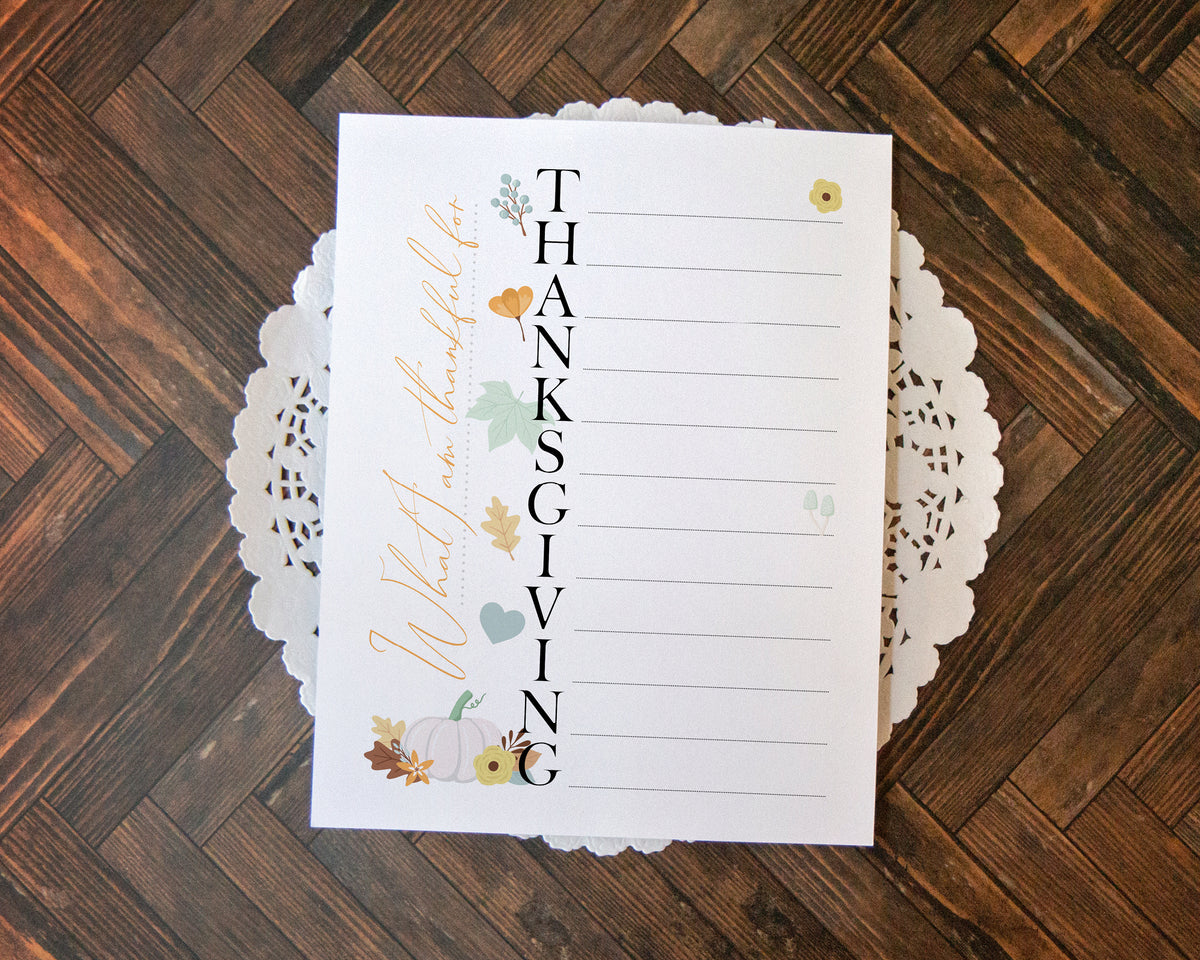 Free Thanksgiving Acrostic Activity – Greengate Images