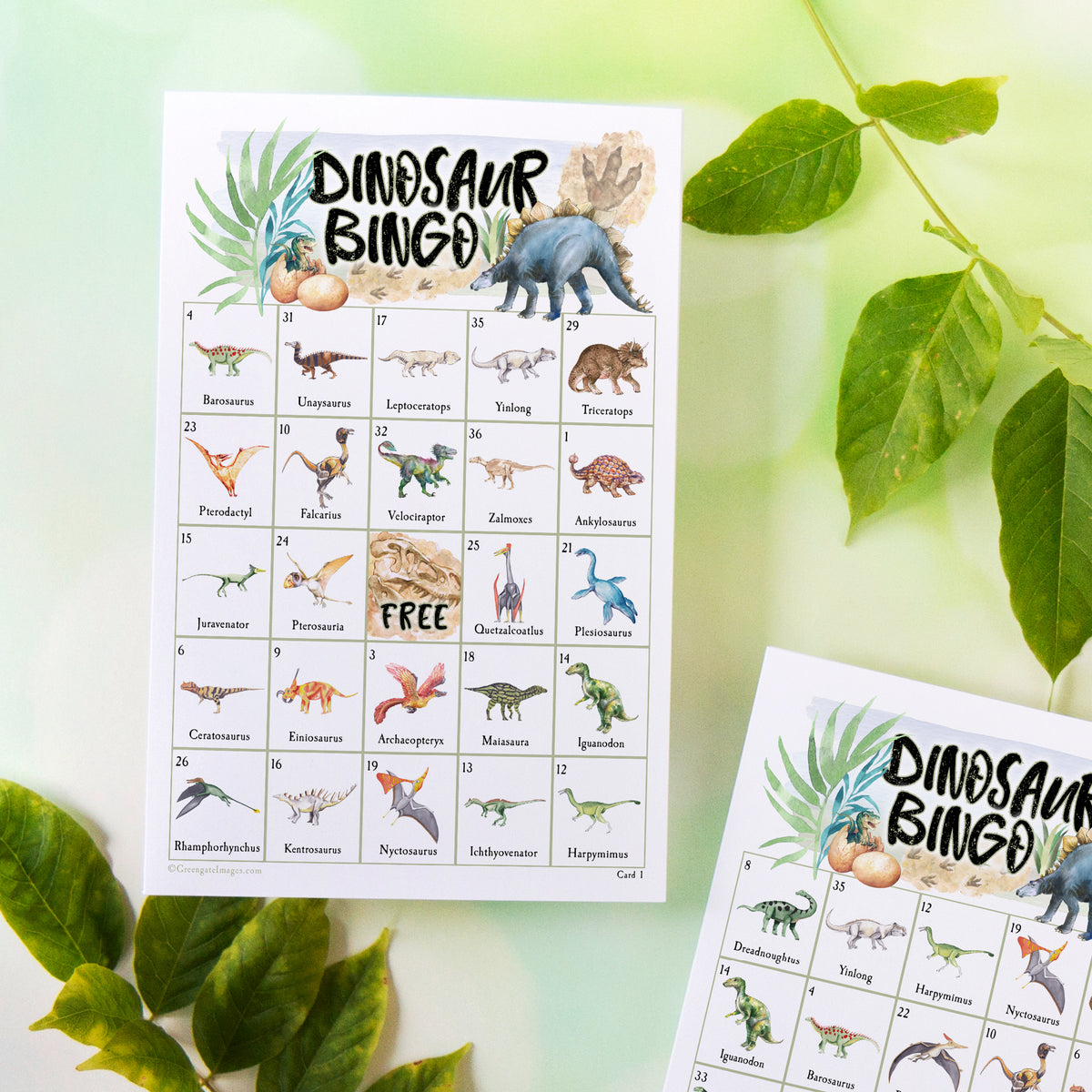 Dinosaur Bingo – Greengate Images