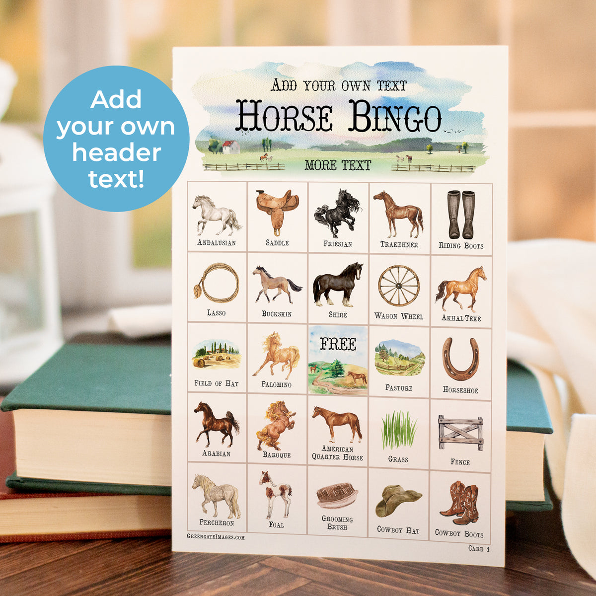 Horse Bingo – Greengate Images