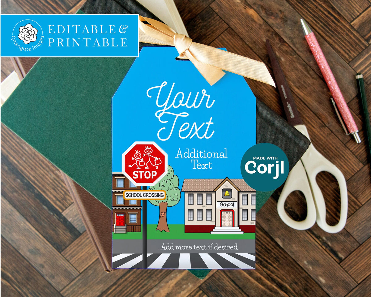 Crossing Guard Gift Tag - Jumbo Size – Greengate Images