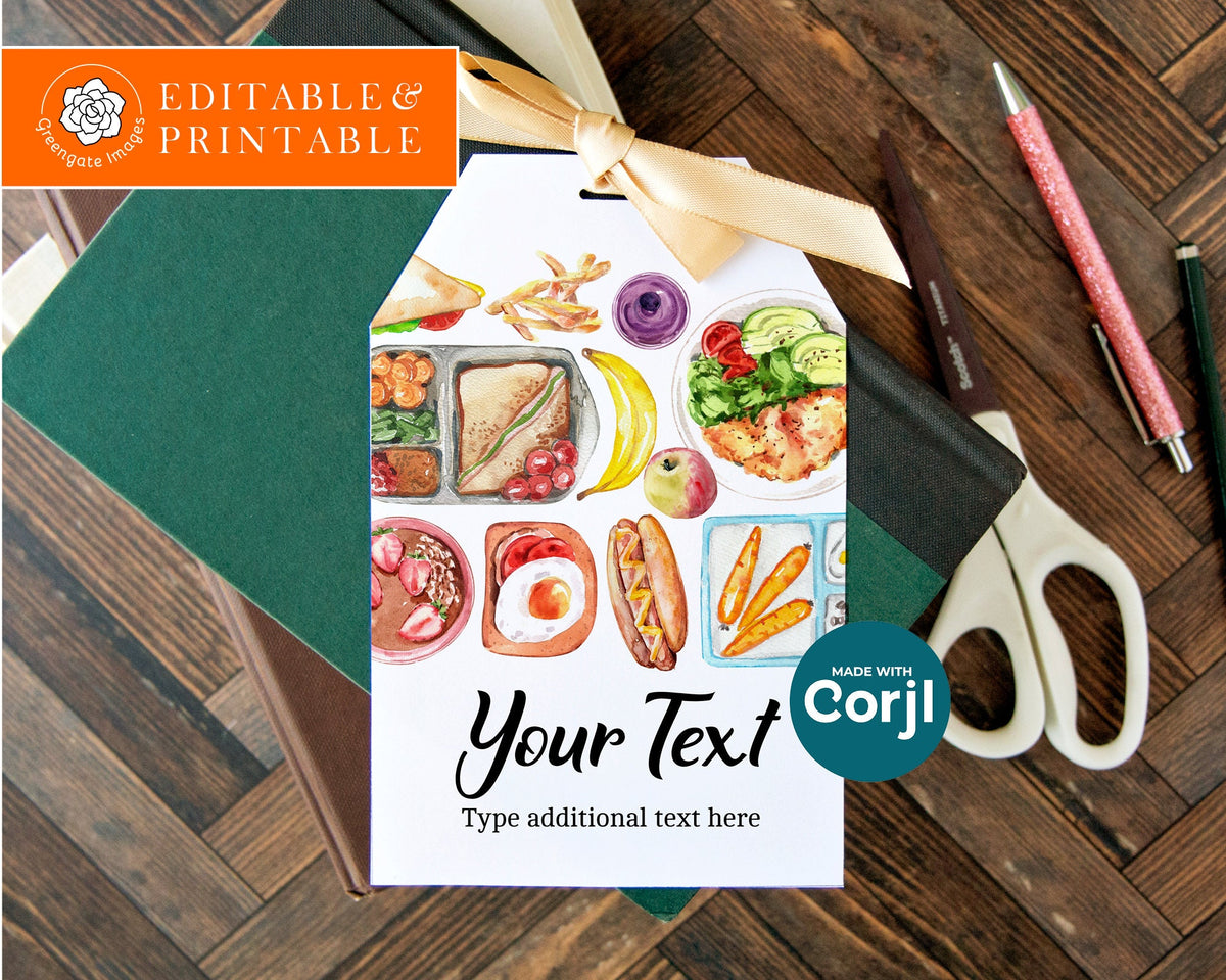 Cafeteria Staff Thank You Gift Tag - Jumbo Size – Greengate Images