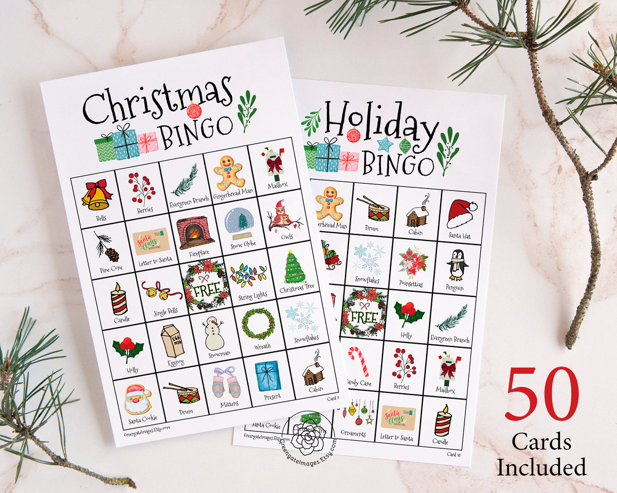 Christmas/Holiday Bingo – Greengate Images