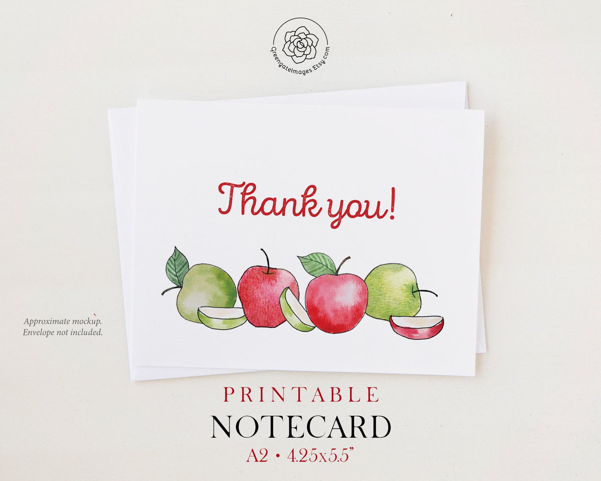 Apples Thank You Card – Greengate Images
