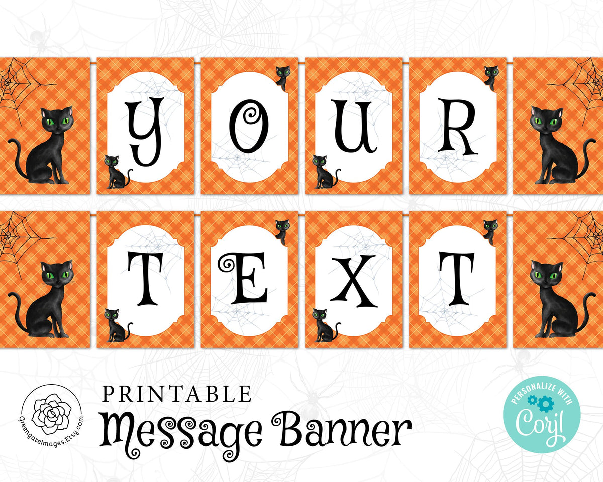 Black Cat Banner – Greengate Images