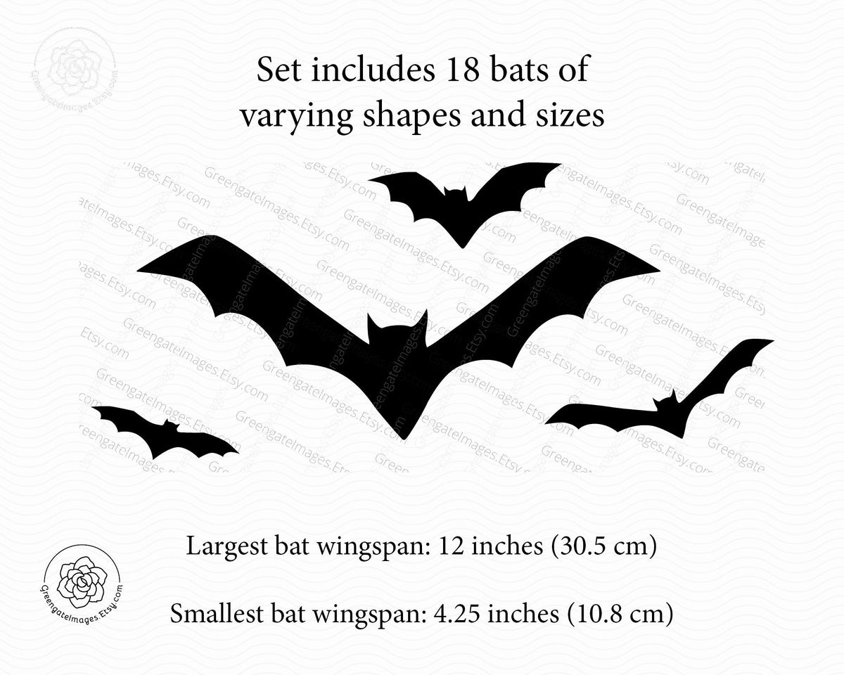 Halloween Bat Wall Art/Garland – Greengate Images