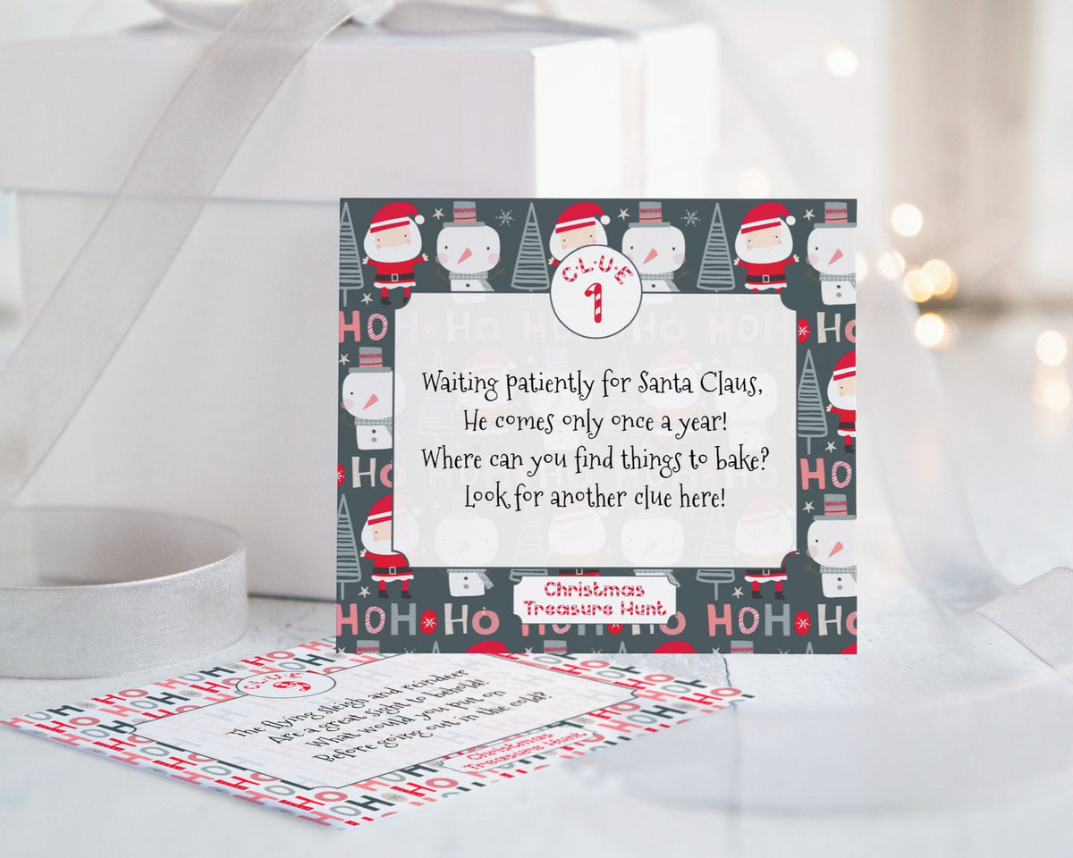 Christmas Eve Treasure Hunt Gray And Red Non religious Greengate Images christmas-eve-treasure-hunt-gray-and-red-non-religious-greengate-images