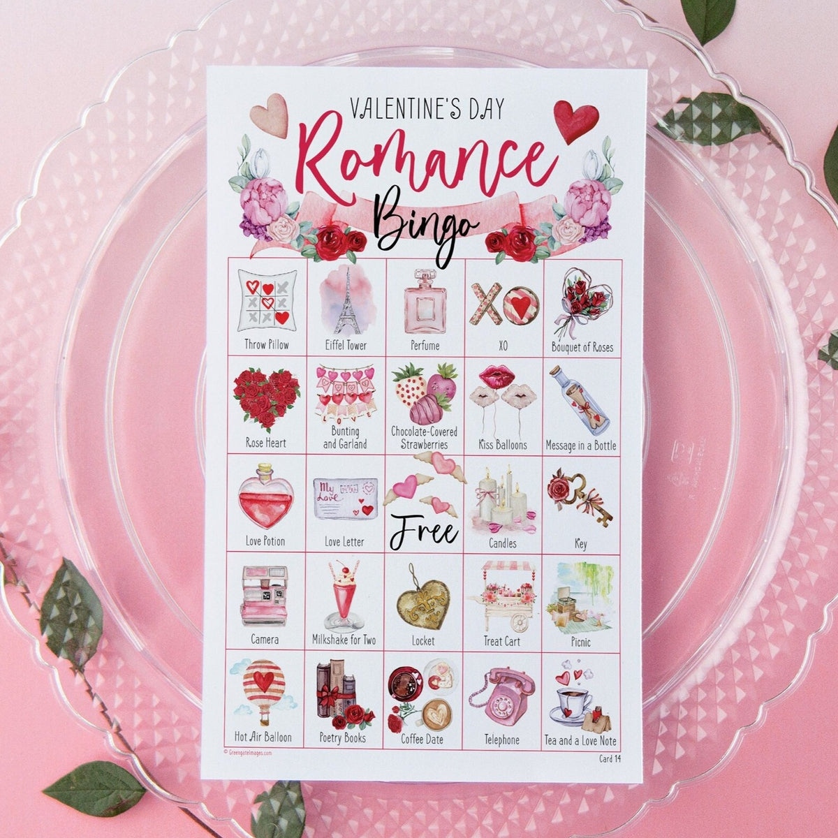 Valentine's Day Romance Bingo – Greengate Images