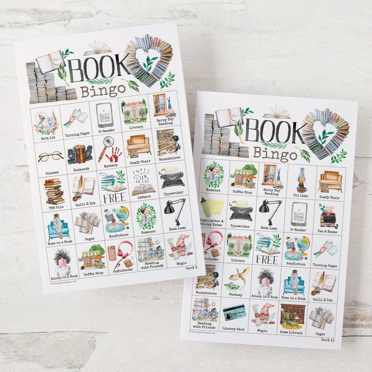 Book (Love) Bingo – Greengate Images