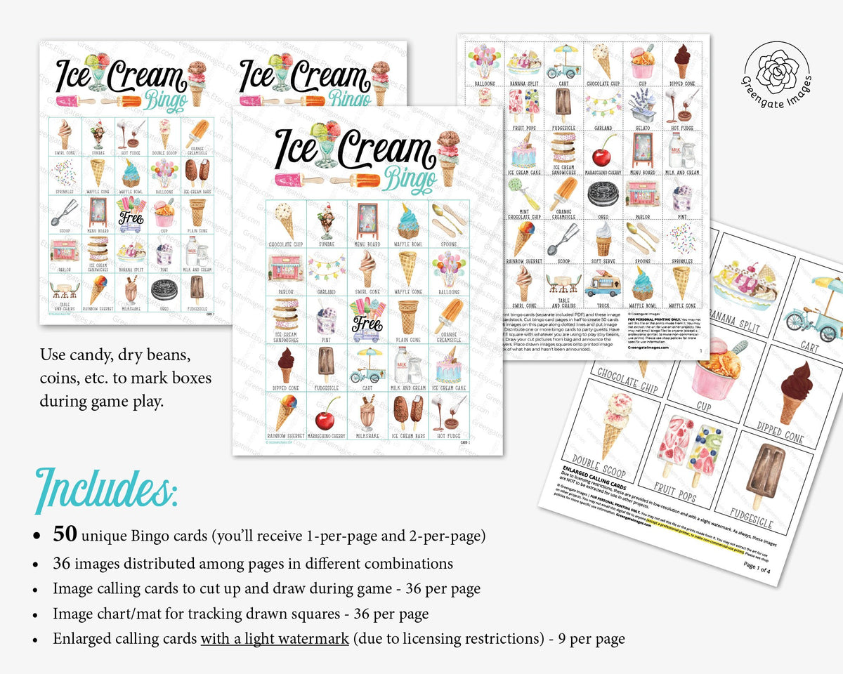 Ice Cream Bingo – Greengate Images