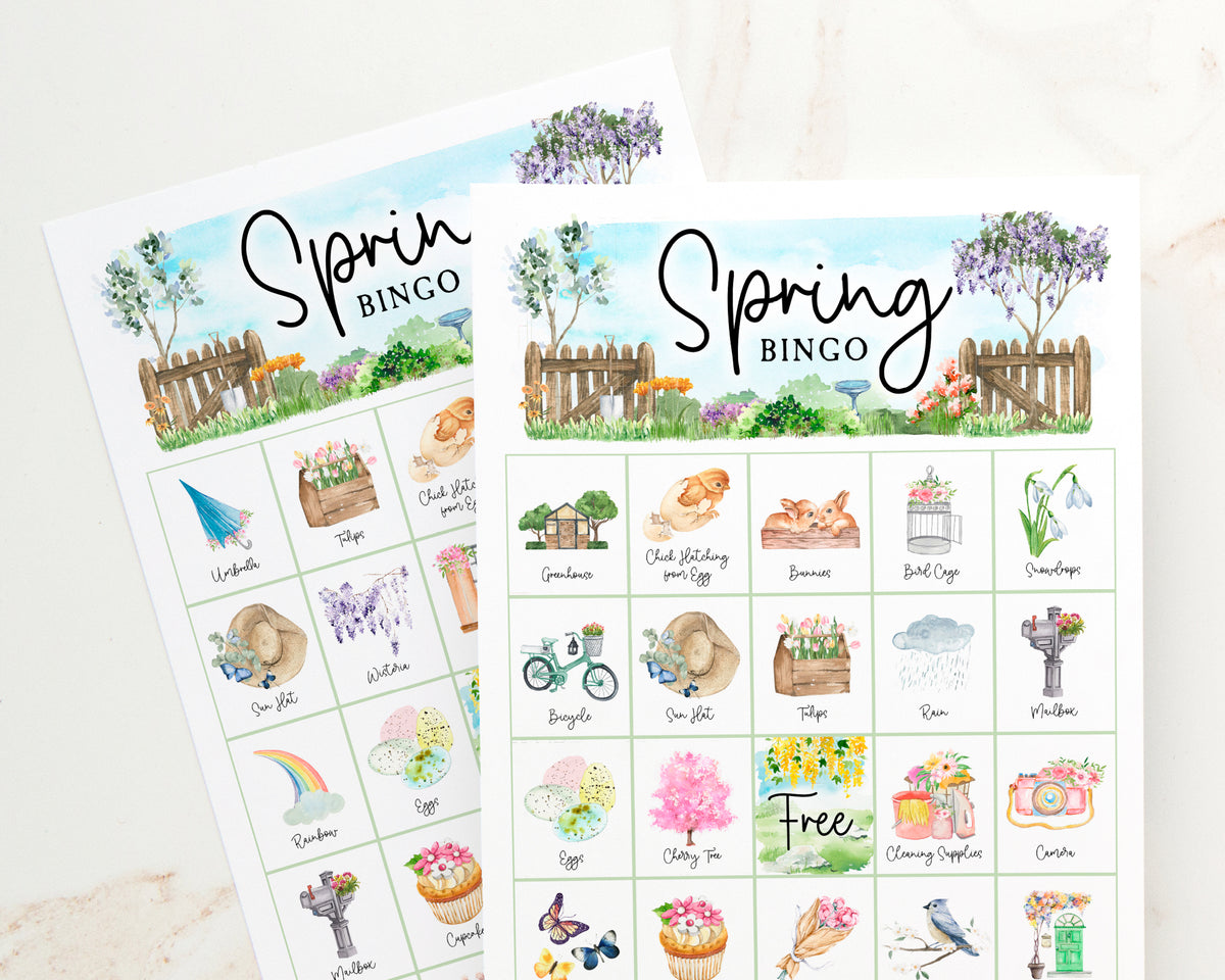 Spring Bingo - Watercolor II – Greengate Images