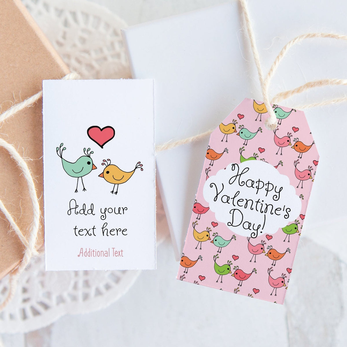 Love Bird Valentine Gift Tags – Greengate Images