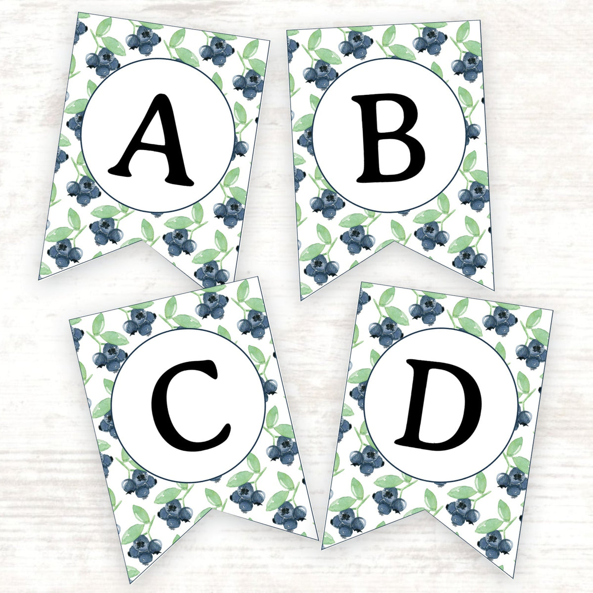Blueberry Message Banner – Greengate Images