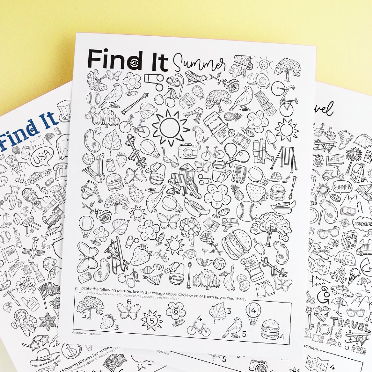 Summer "Find It"/I Spy Bundle – Greengate Images