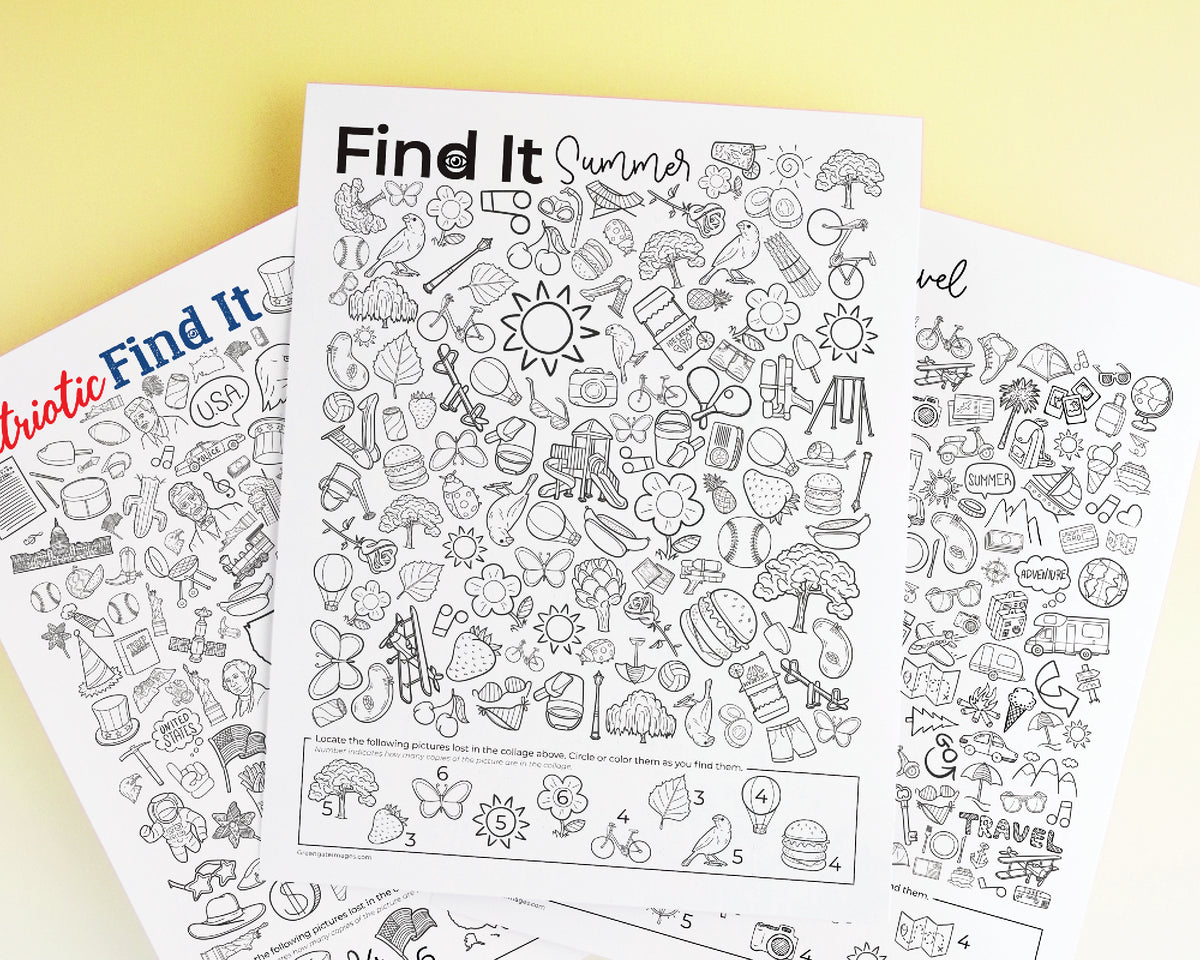 Summer "Find It"/I Spy Bundle – Greengate Images