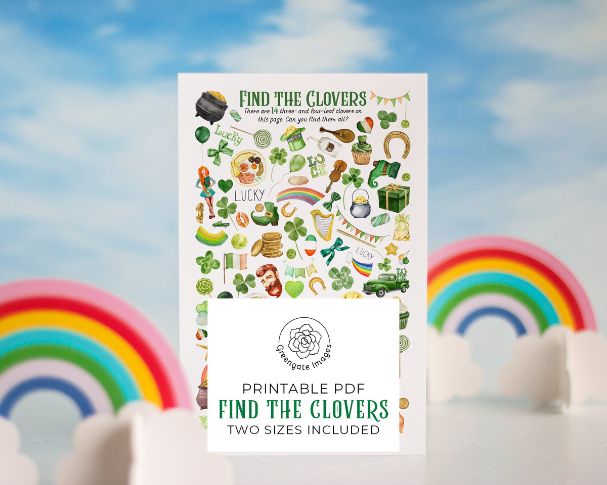 Find the Clovers - Kids St. Patrick's Day Activity – Greengate Images