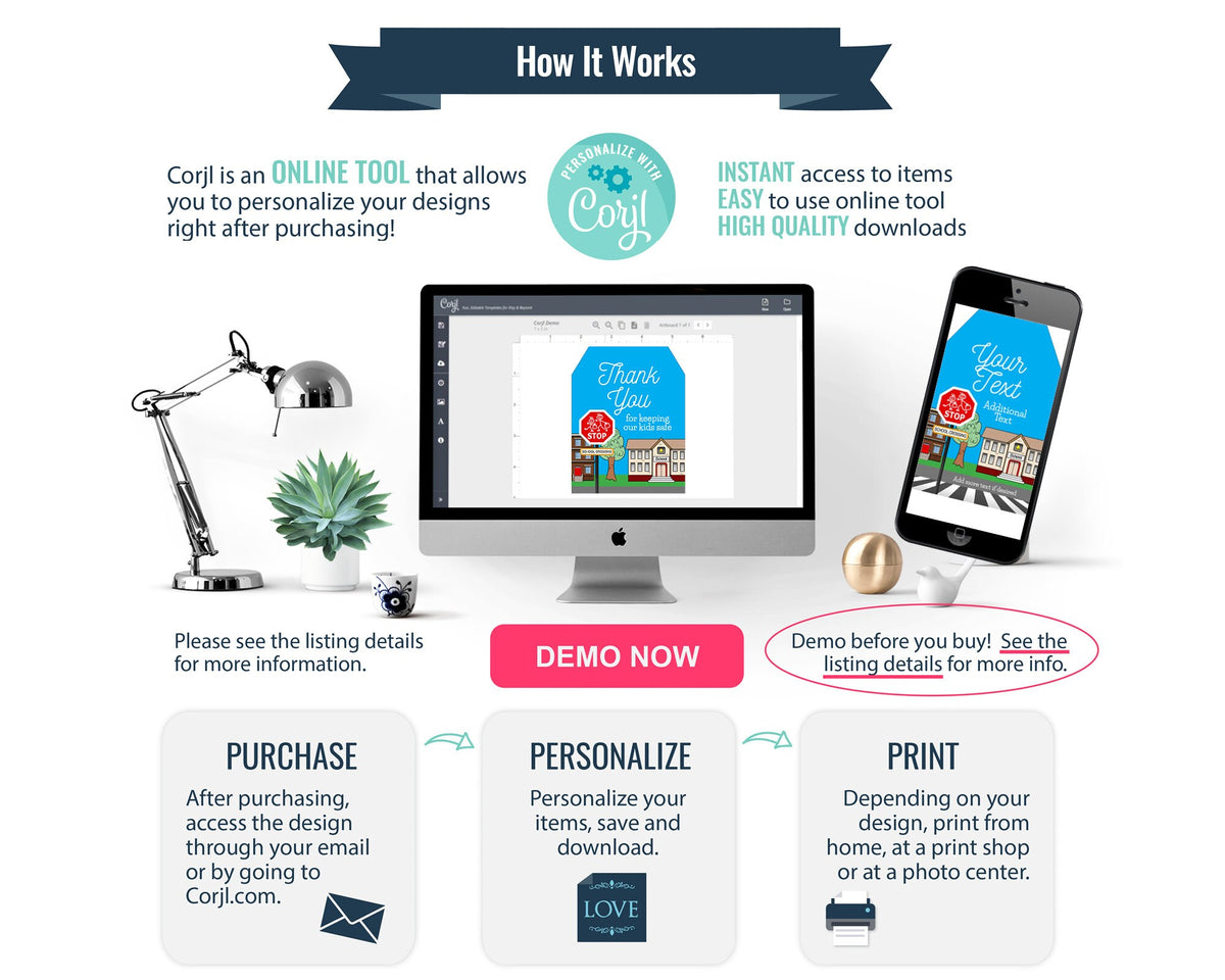 Crossing Guard Gift Tag - Jumbo Size – Greengate Images