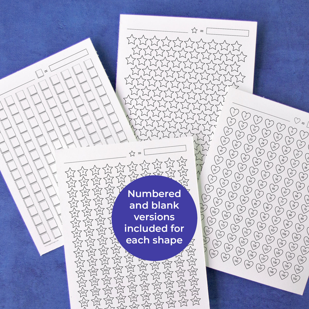 Numbered Progress Tracking Charts – Greengate Images