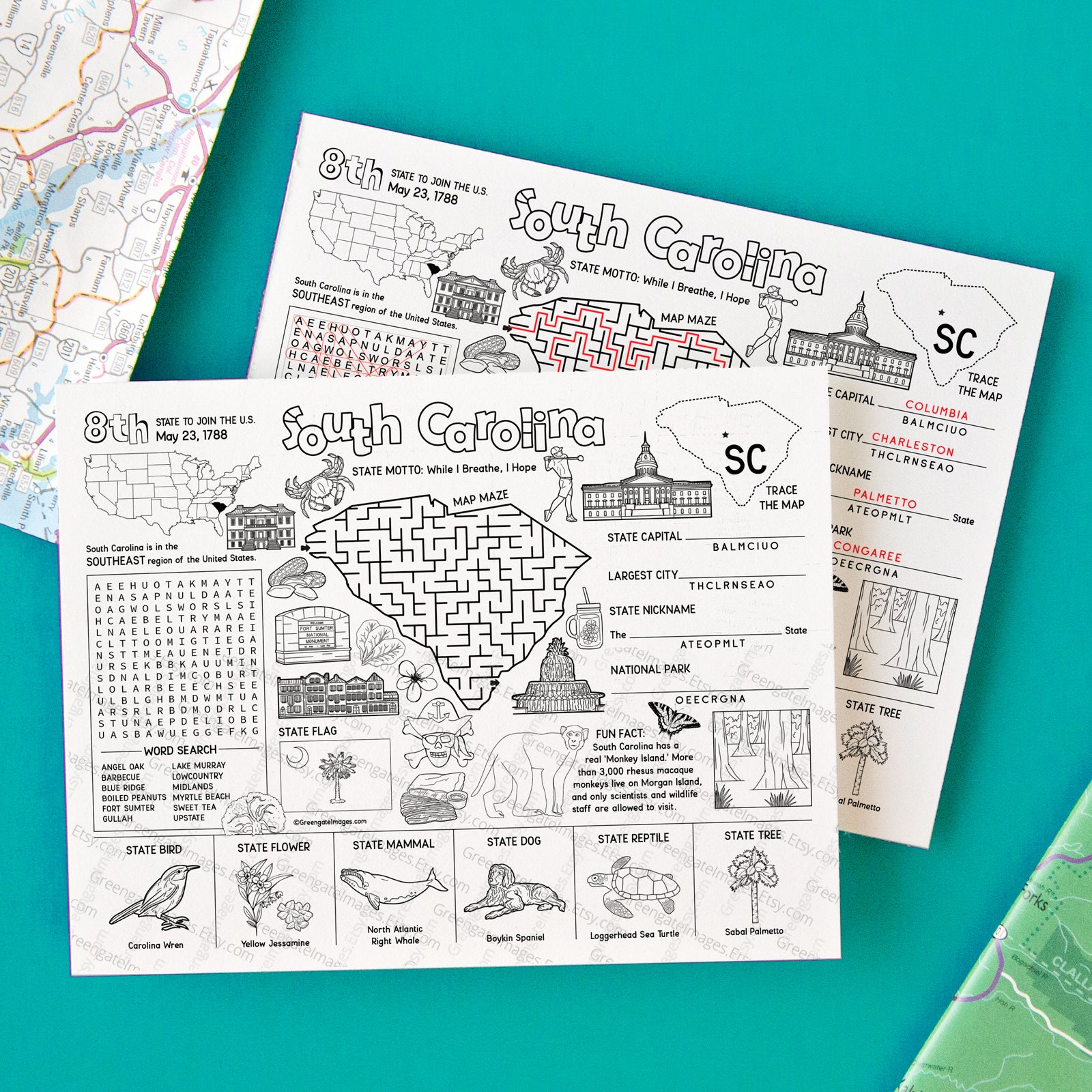 South Carolina Activity Page – Greengate Images