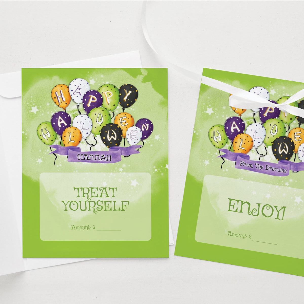 Halloween Balloons Gift Card Holder – Greengate Images