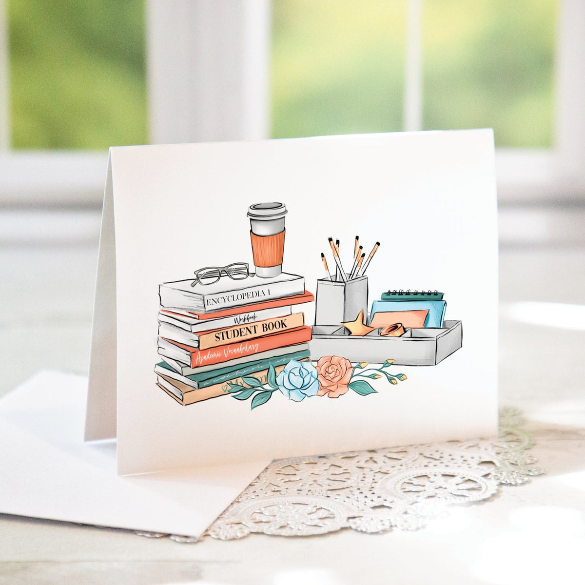 Blank Inside School/Teacher Note Cards – Greengate Images