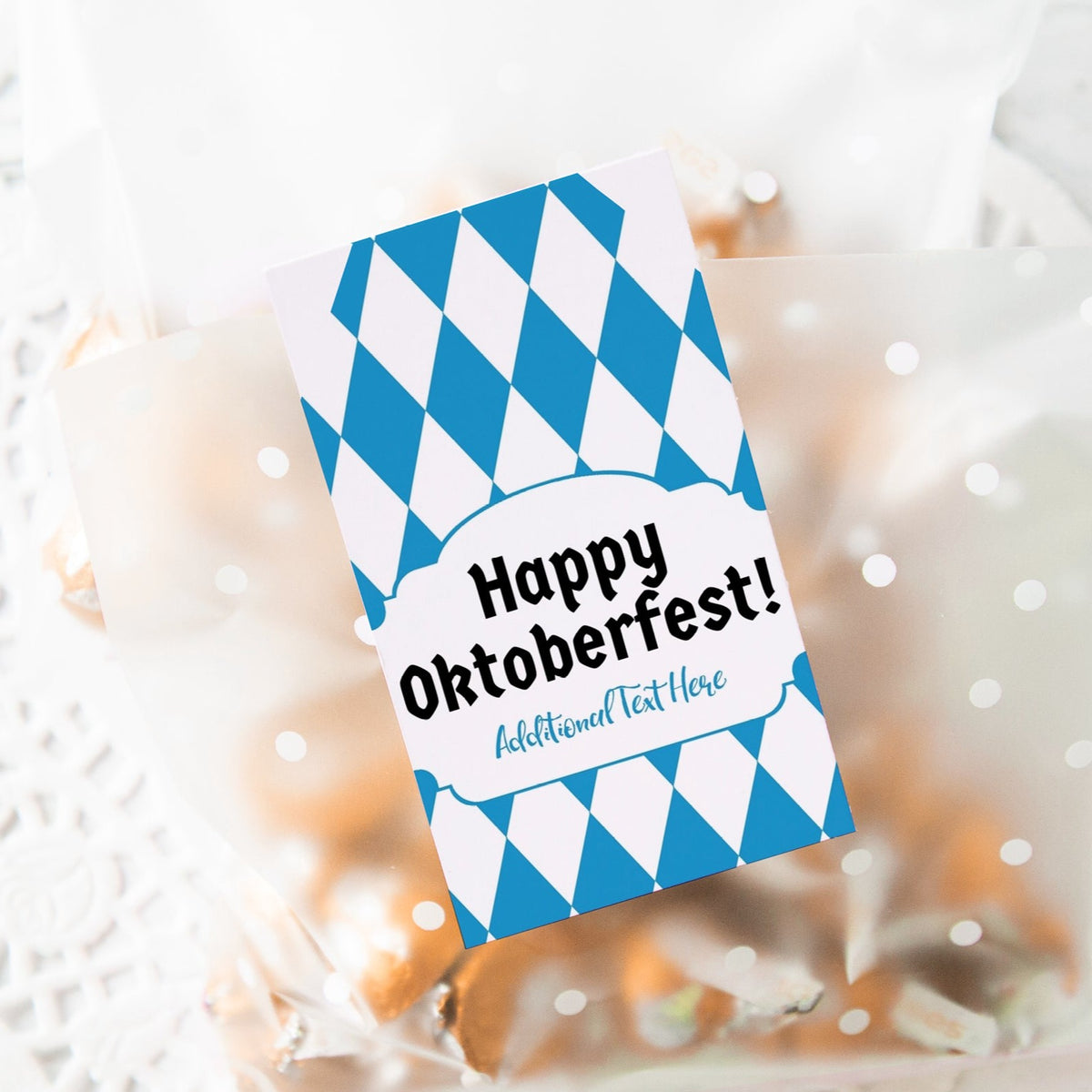 Oktoberfest Gift Tag - Bavarian Print – Greengate Images