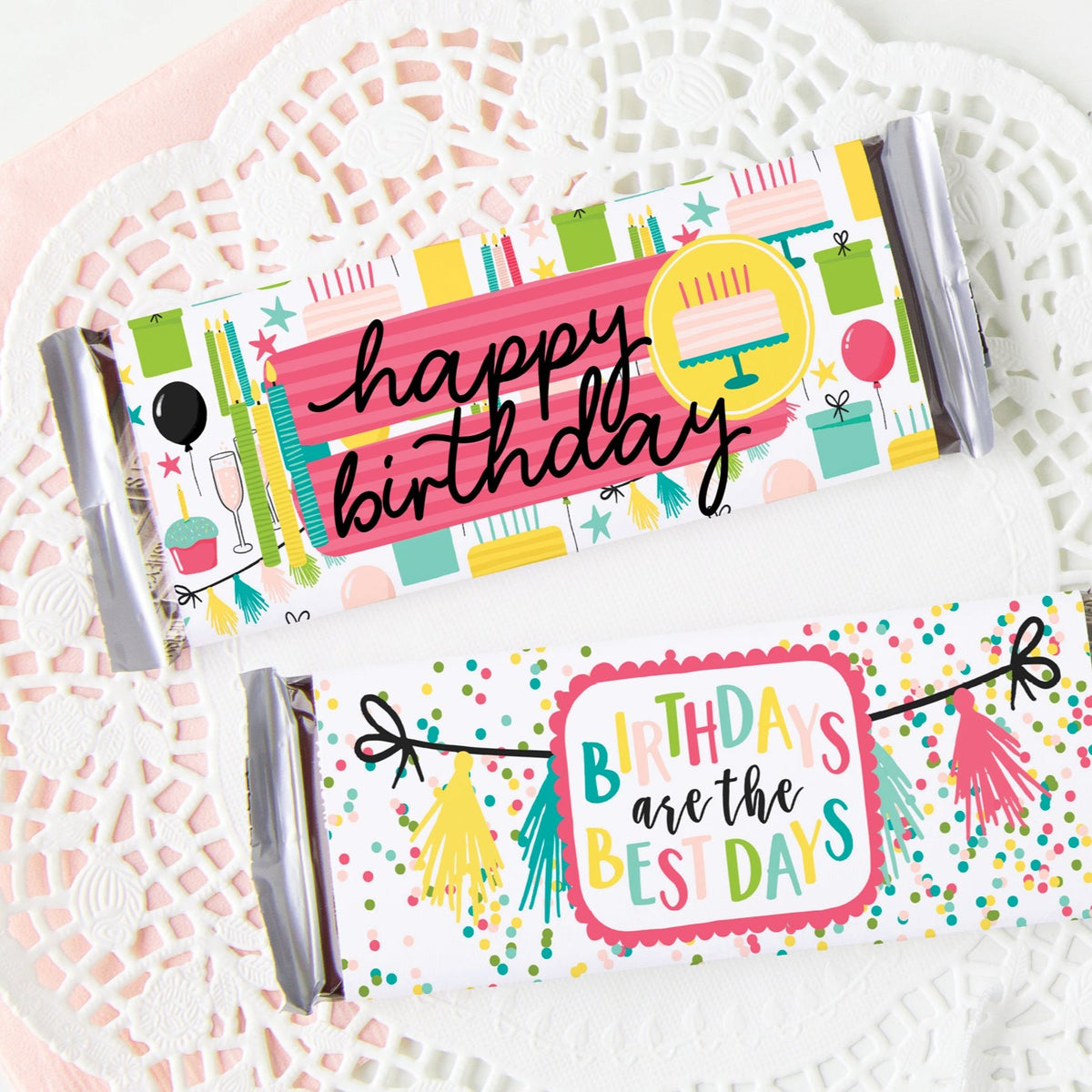 Happy Birthday Candy Bar Wrappers – Greengate Images