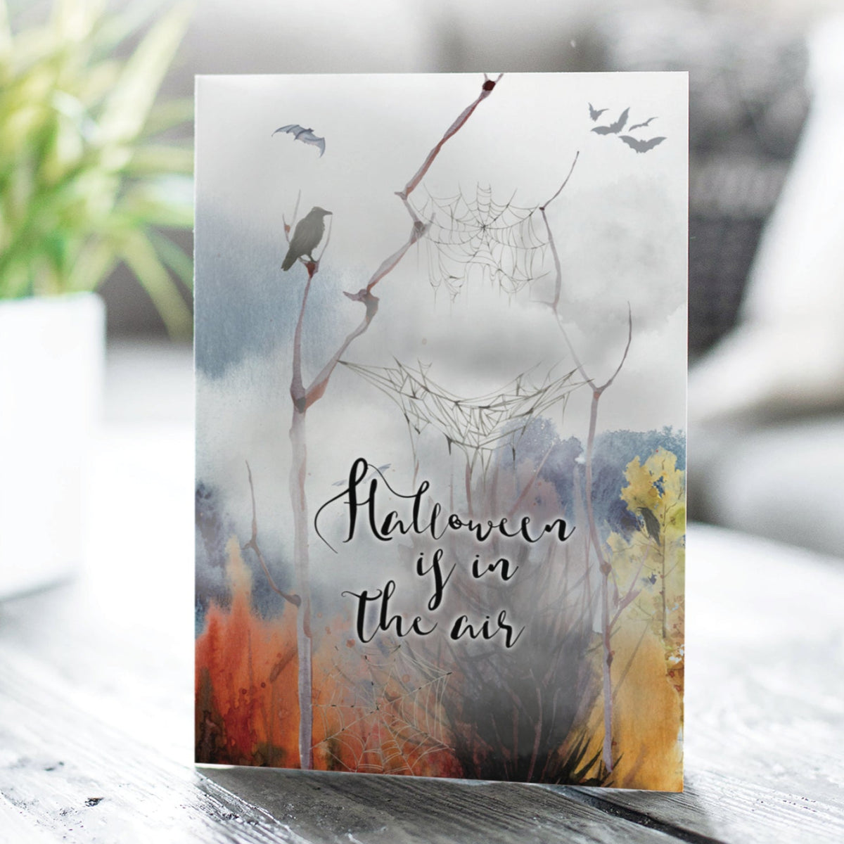 Eerie Fall Scene A7 Halloween Card – Greengate Images