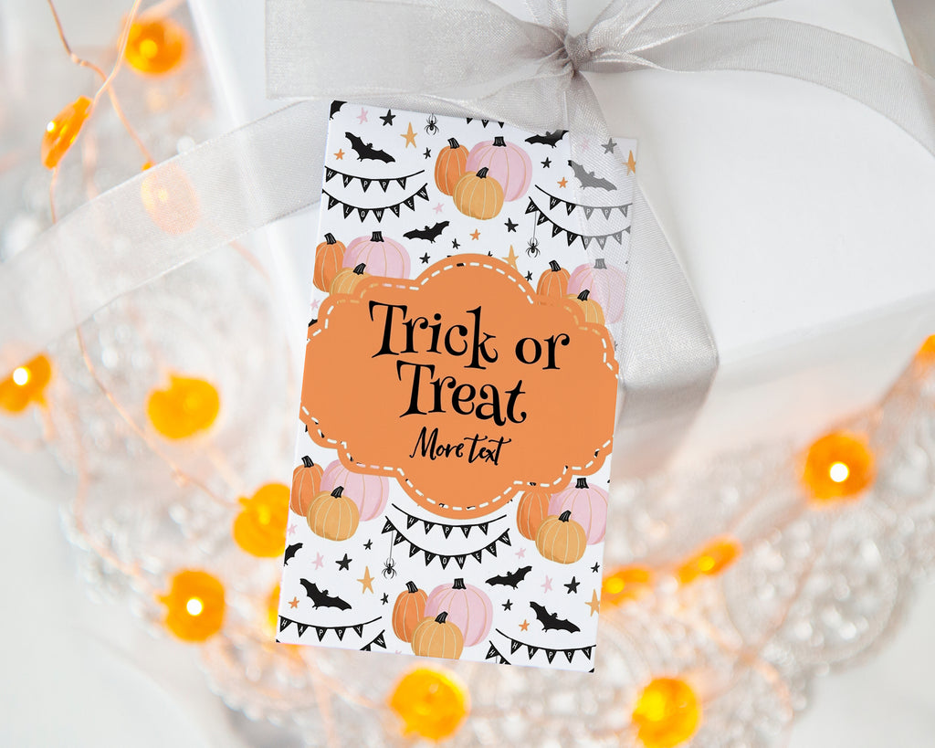 Peach/Pink Pumpkins Halloween Gift Tags – Greengate Images