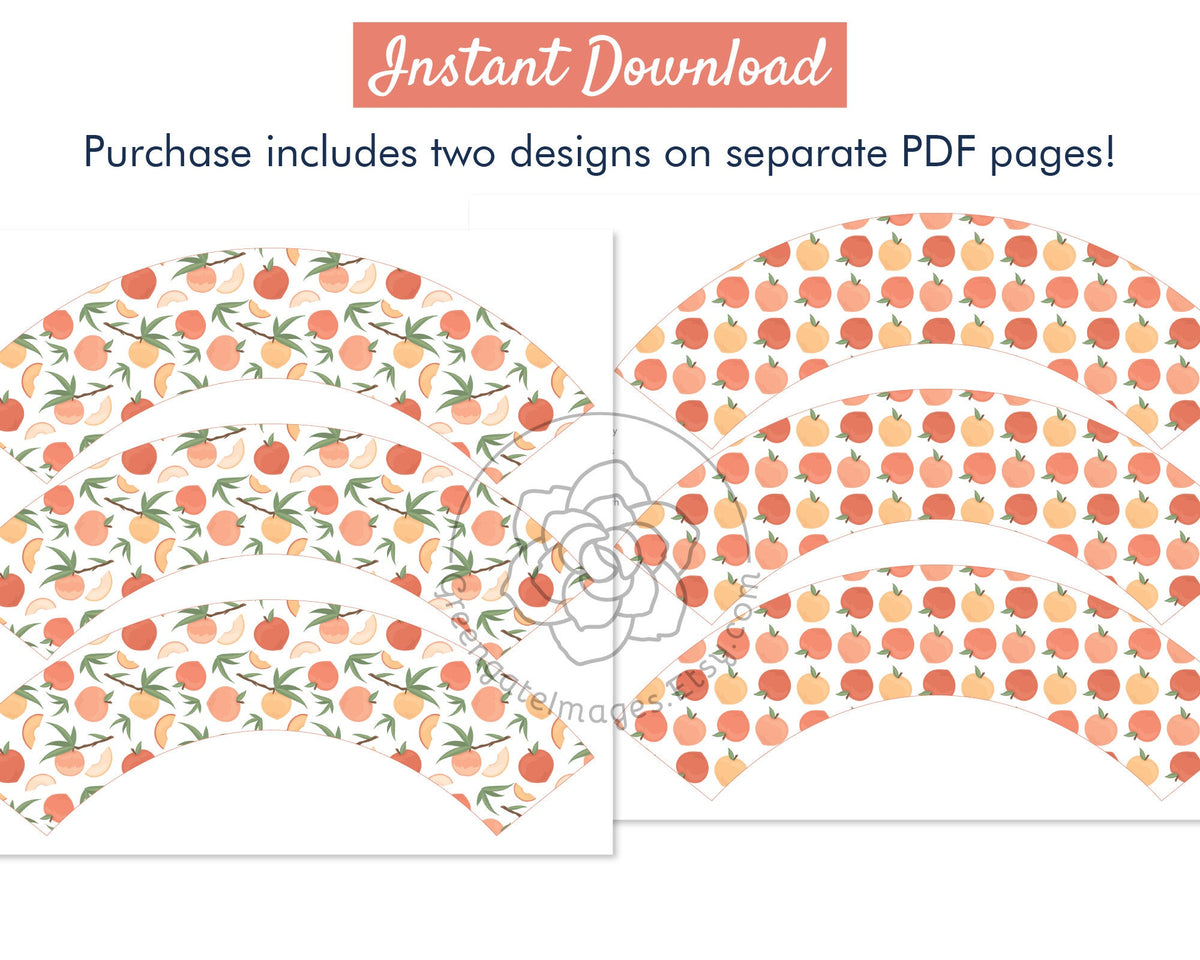 Peach Cupcake Wrapper Duo – Greengate Images