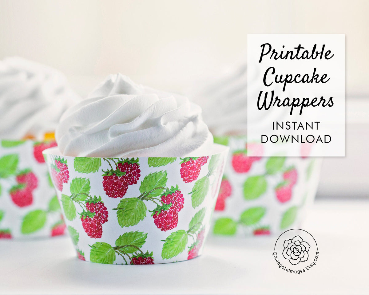Raspberry Cupcake Wrapper – Greengate Images