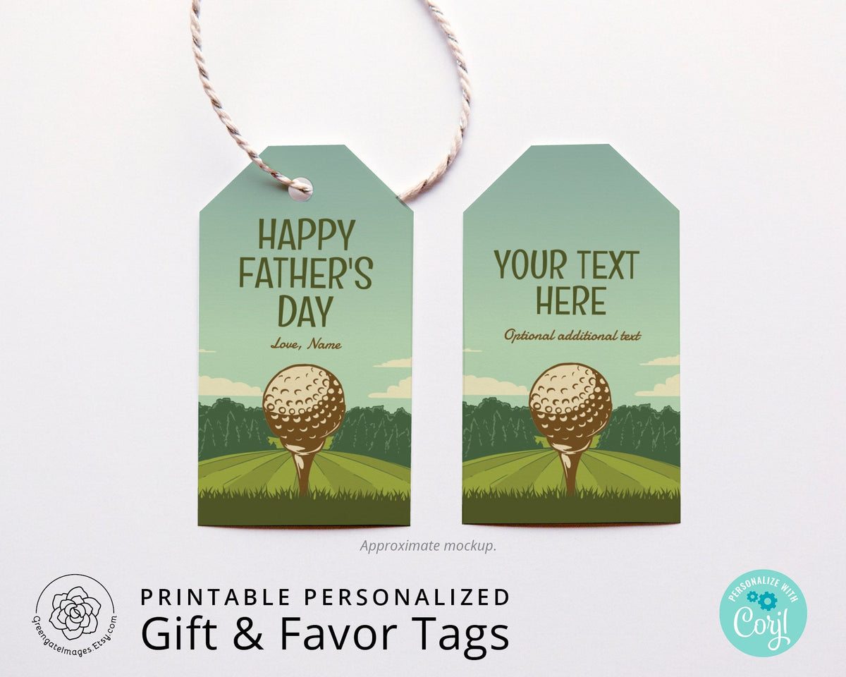 Golf Gift Tag - Masculine/Father's Day – Greengate Images