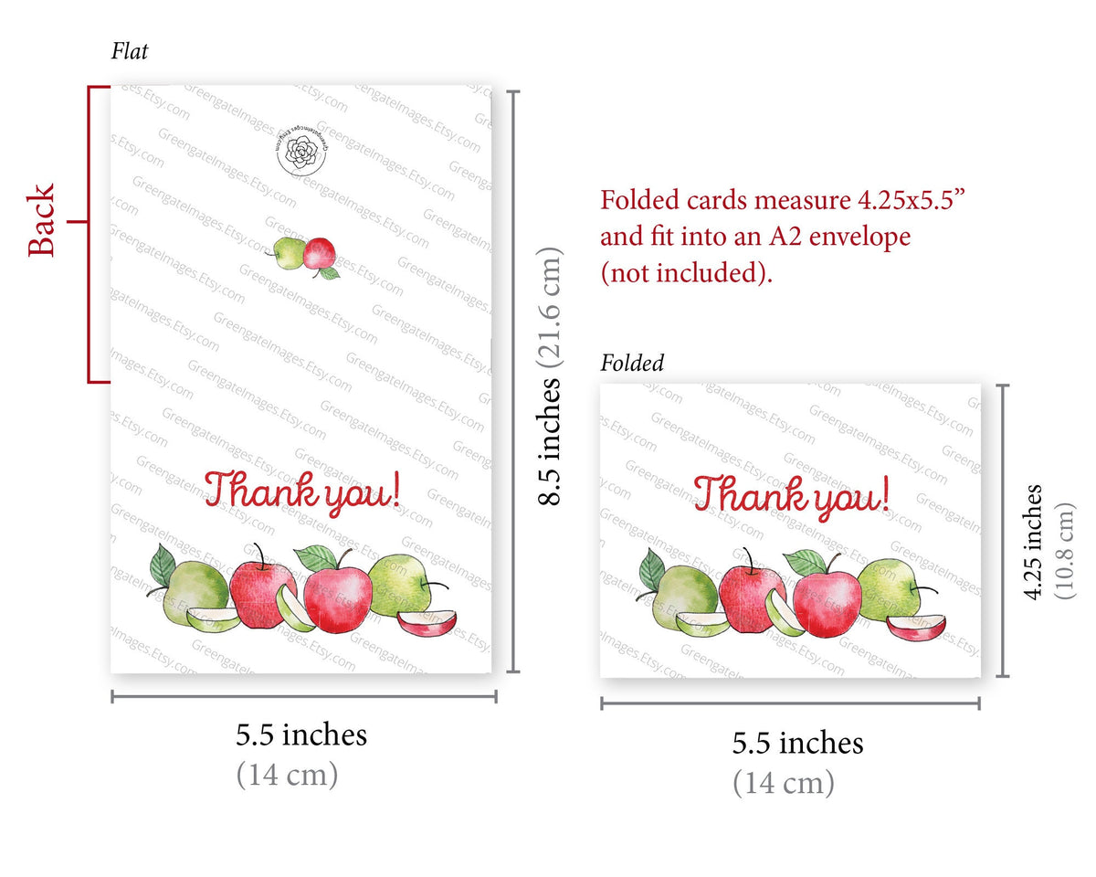 Apples Thank You Card – Greengate Images