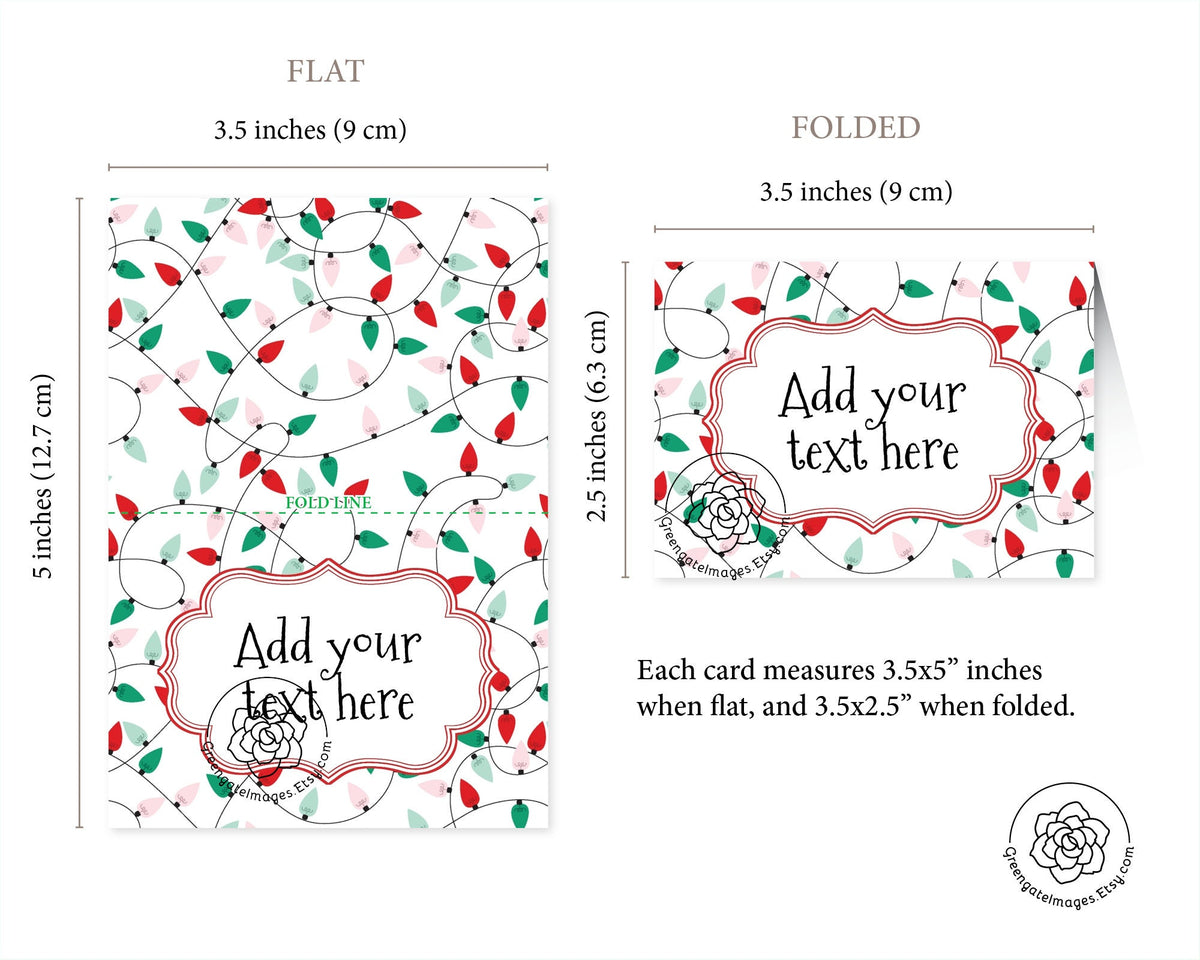 Christmas Buffet Signs - String Lights – Greengate Images