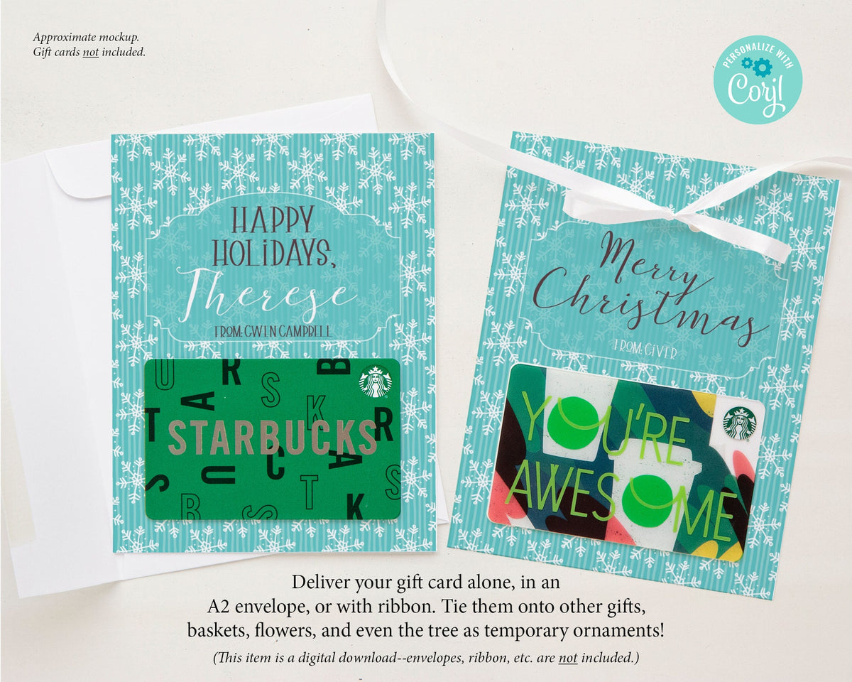 Gift Card Holder - Winter Snow – Greengate Images