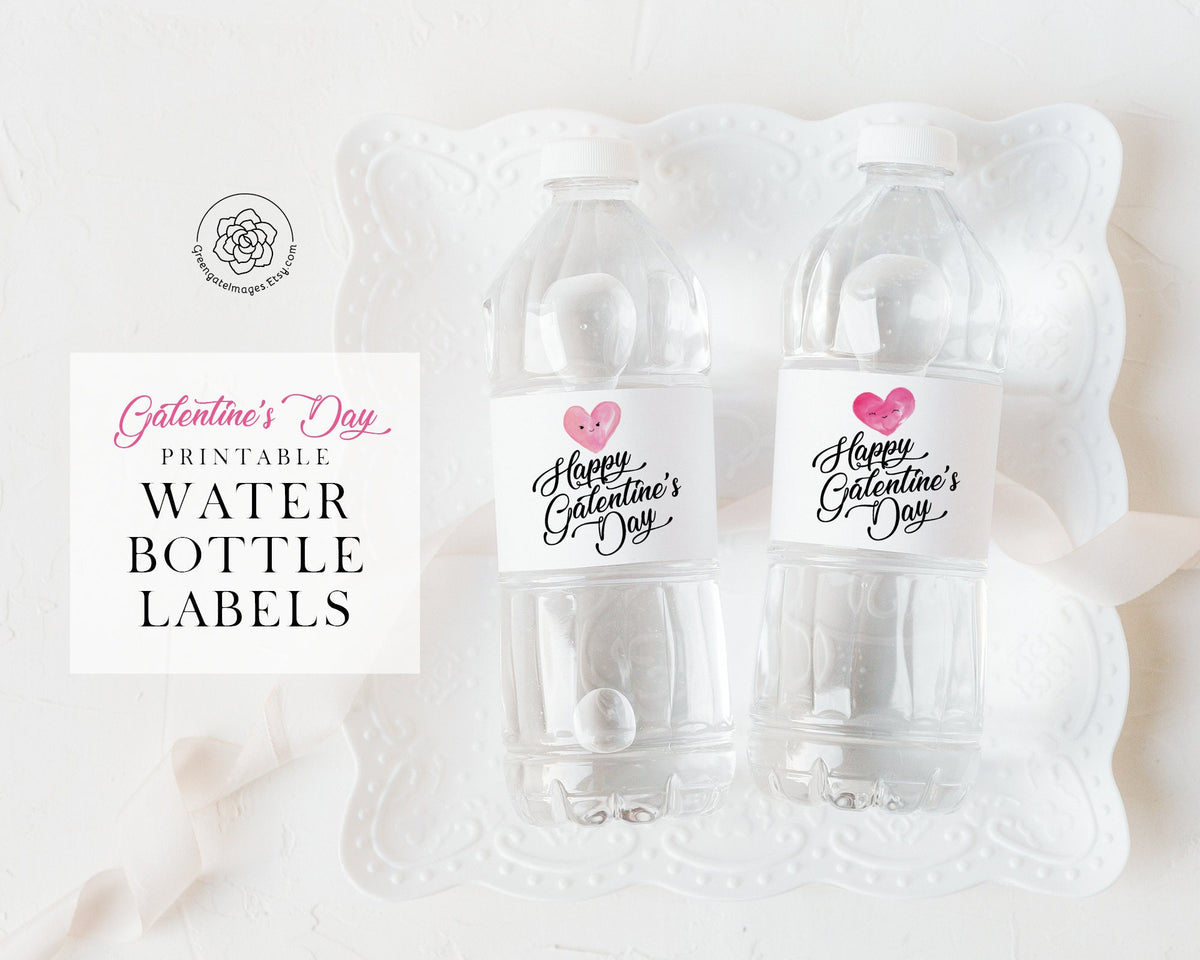 Galentine's Day Water Bottle Label – Greengate Images