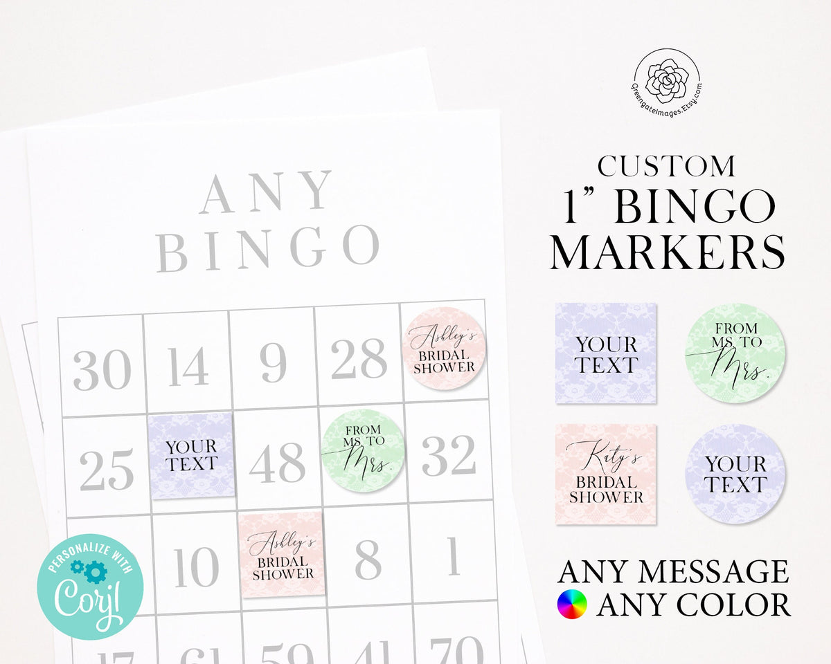Bingo Markers - Lace – Greengate Images