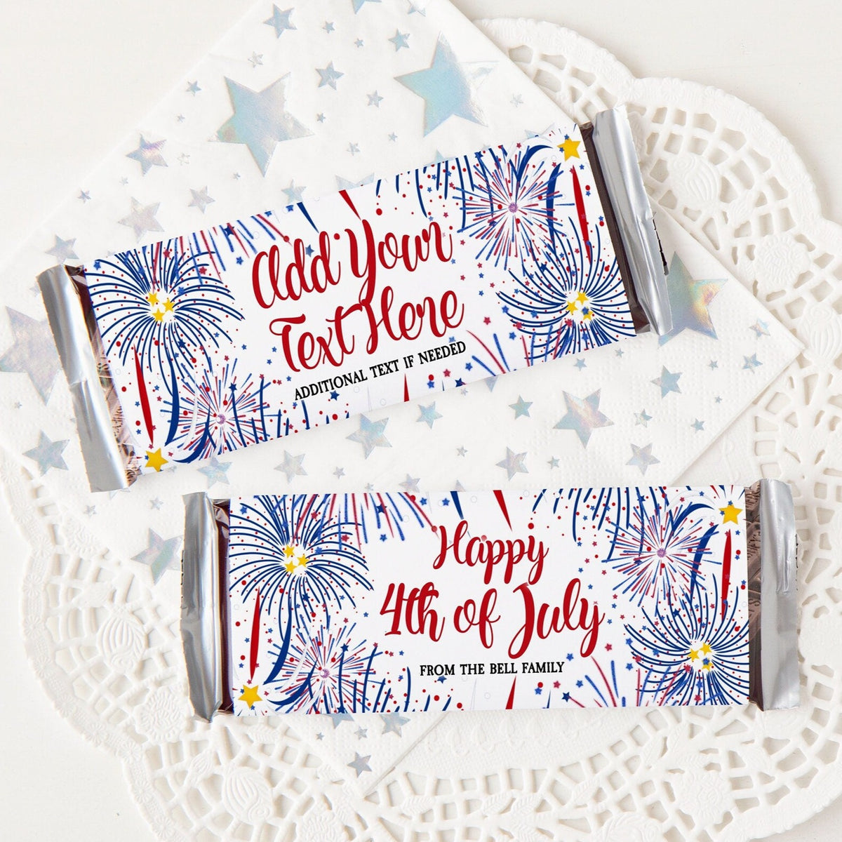 Patriotic Fireworks Candy Bar Wrapper – Greengate Images