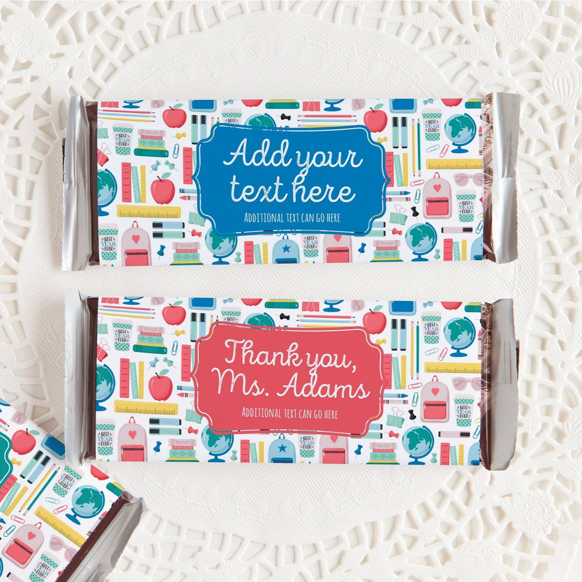 School Pattern Candy Bar Wrappers – Greengate Images