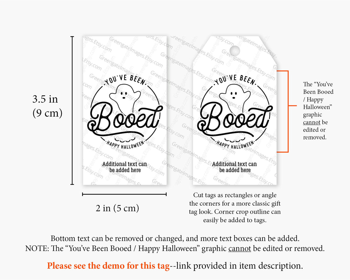 You've Been Booed Gift Tag – Greengate Images