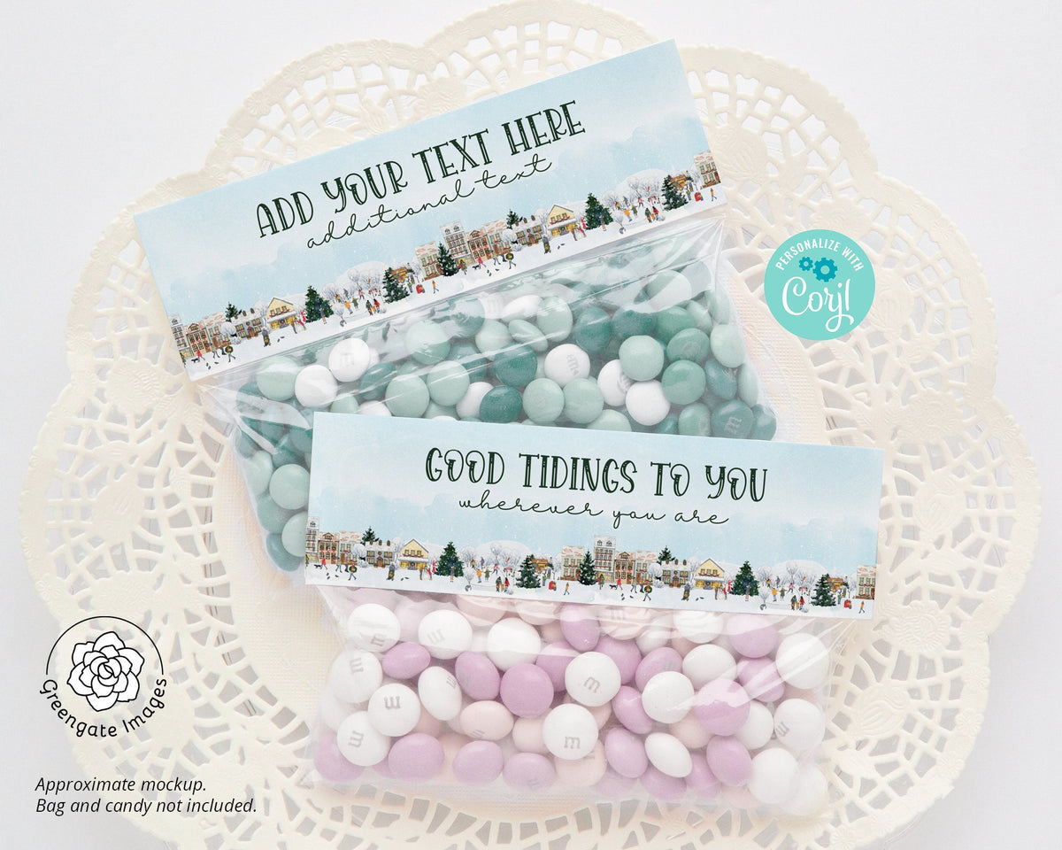 Christmas Town Bag Toppers – Greengate Images
