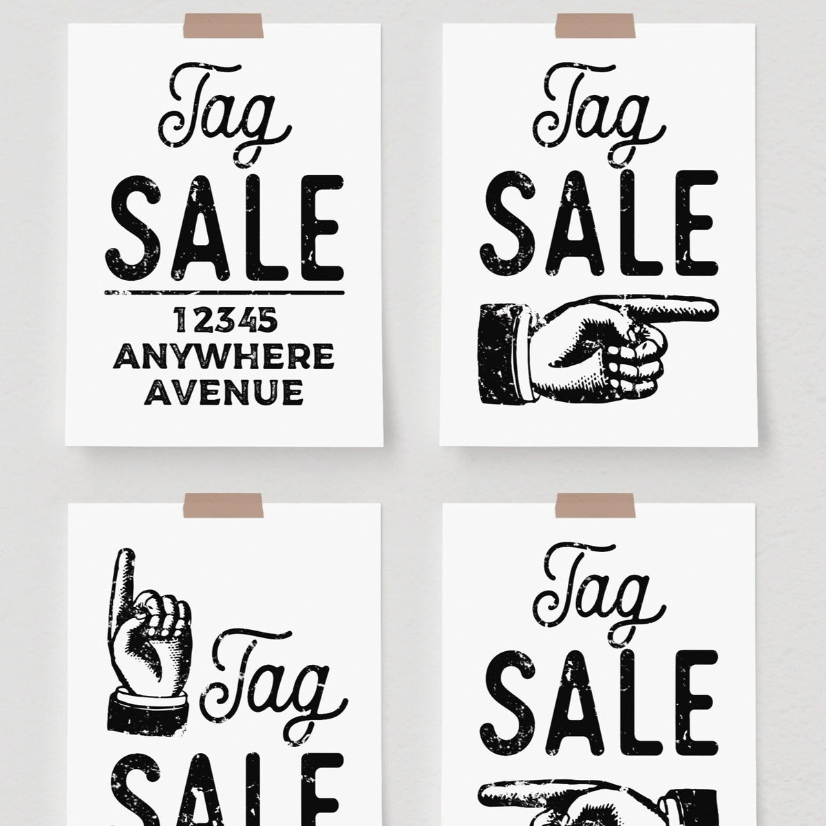 8.5x11" Tag Sale Signs – Greengate Images