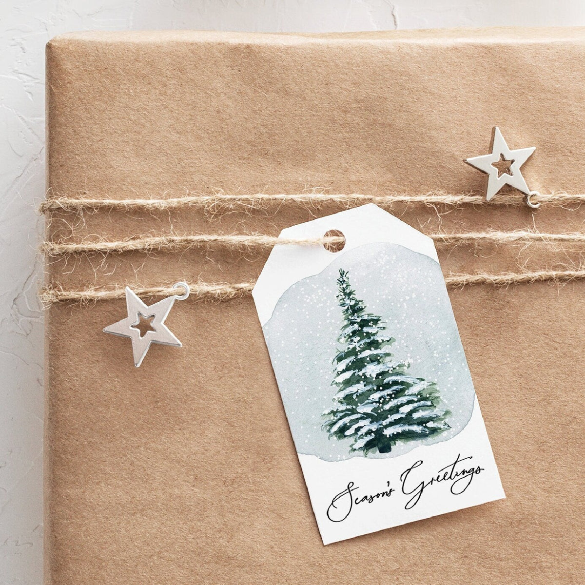 Evergreen Tree Gift Tag – Greengate Images