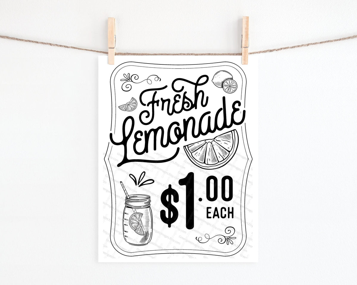 Fresh Lemonade Sign – Greengate Images