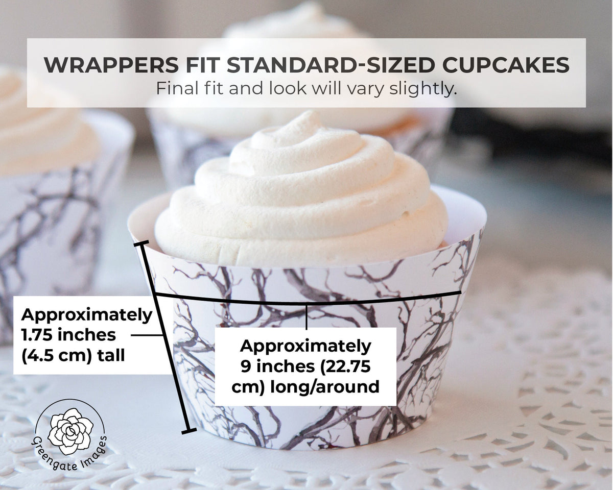 Creepy Tree Branches Halloween Cupcake Wrappers – Greengate Images