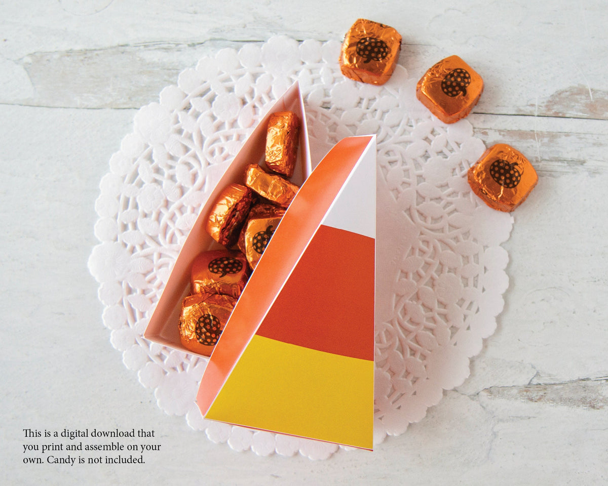 Candy Corn Halloween Favor Box – Greengate Images