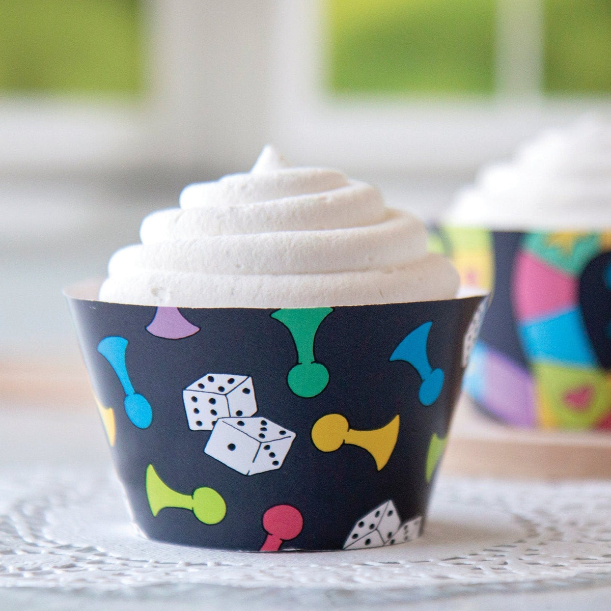Dark Board Game Cupcake Wrapper Duo – Greengate Images