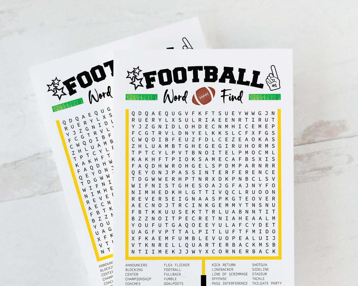 Football Word Search – Greengate Images