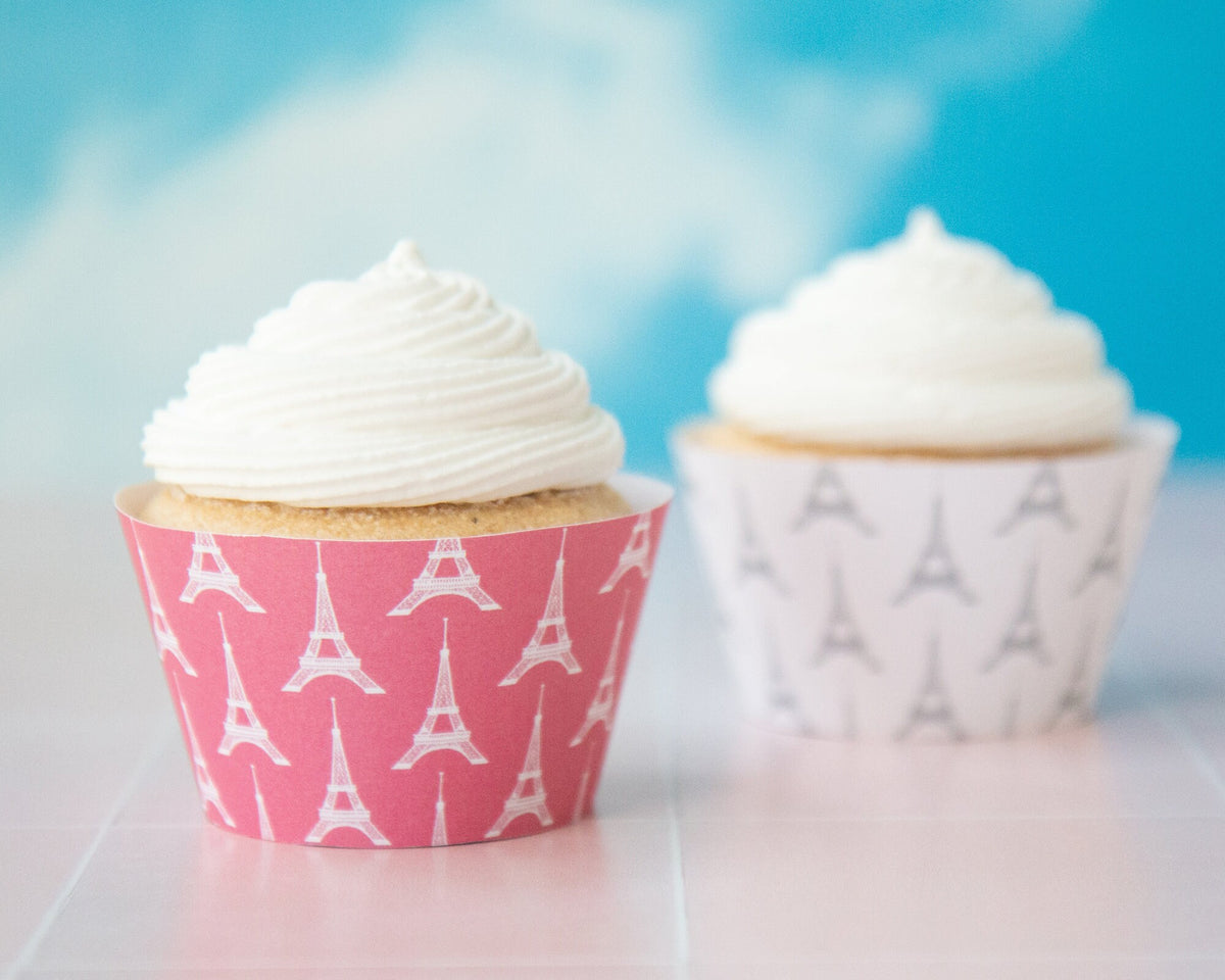 Paris Eiffel Tower Cupcake Wrapper Duo – Greengate Images
