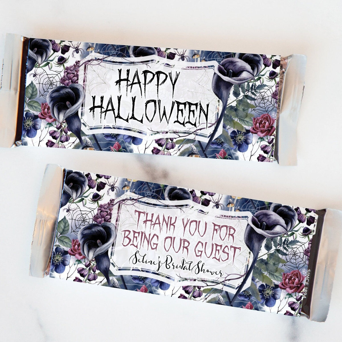 Halloween Floral Candy Bar Wrappers – Greengate Images